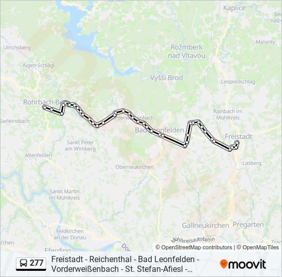277 Route: Schedules, Stops & Maps - Rohrbach-Berg Via Bad Leonfelden ...