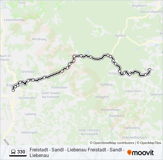330 Route: Schedules, Stops & Maps - Liebenau Oö Schanz (Updated)