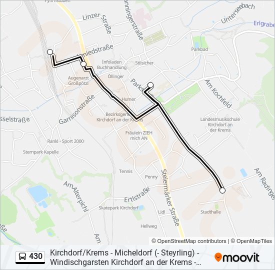 430 Route: Schedules, Stops & Maps - Kirchdorf Bundesschulzentrum (Updated)