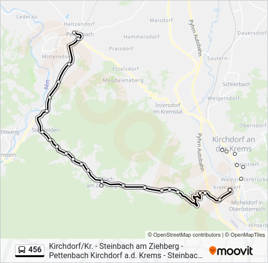 456 Route: Schedules, Stops & Maps - Pettenbach Oö Bahnhof (Updated)