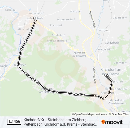 456 Route: Schedules, Stops & Maps - Kirchdorf Über Steinbach/Ziehberg ...