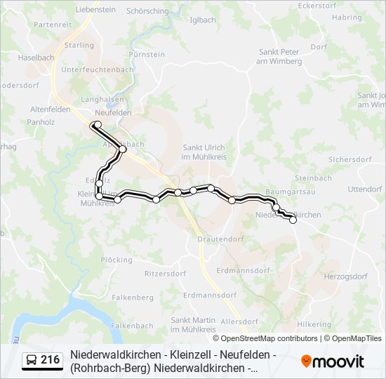 216 Route: Schedules, Stops & Maps - Neufelden (Updated)