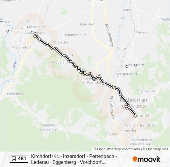 481 Route: Schedules, Stops & Maps - Pettenbach Oö Scharnsteiner Straße ...