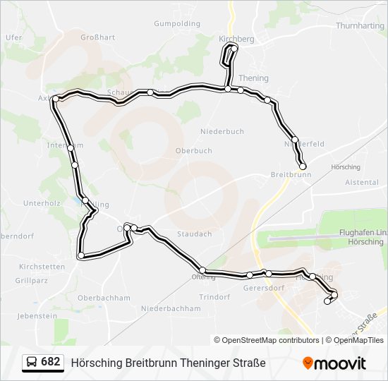 682 Route: Schedules, Stops & Maps - Hörsching Breitbrunn Theninger ...