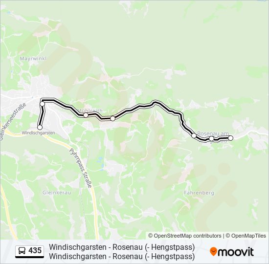 435 Route: Schedules, Stops & Maps - Rosenau am Hengstpass Bauhof (Updated)