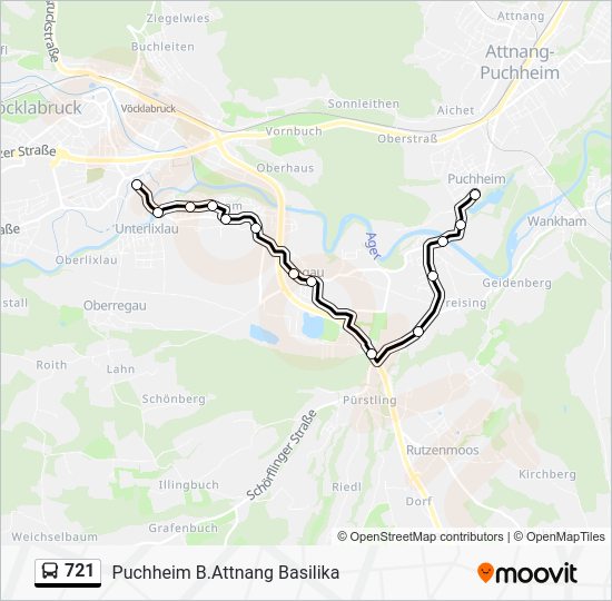 721 Route: Schedules, Stops & Maps - Puchheim B.Attnang Basilika (Updated)