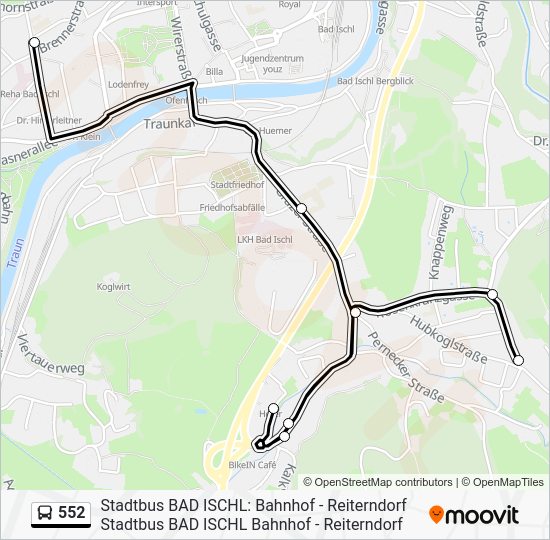 552 Route: Schedules, Stops & Maps - Bad Ischl Volksschule Concordia ...