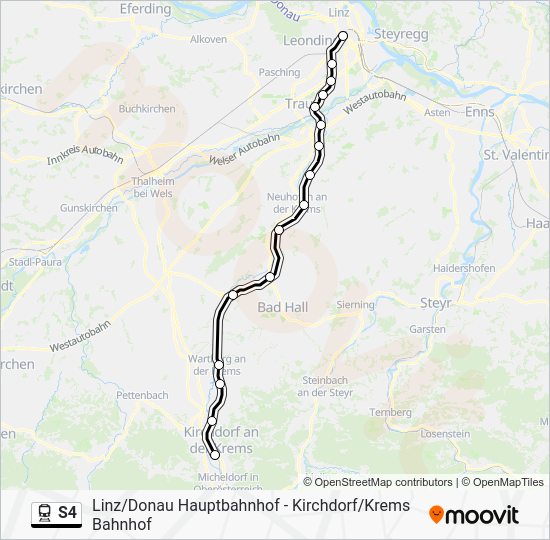 s4 Route: Schedules, Stops & Maps - Linz/Donau Hauptbahnhof (Updated)