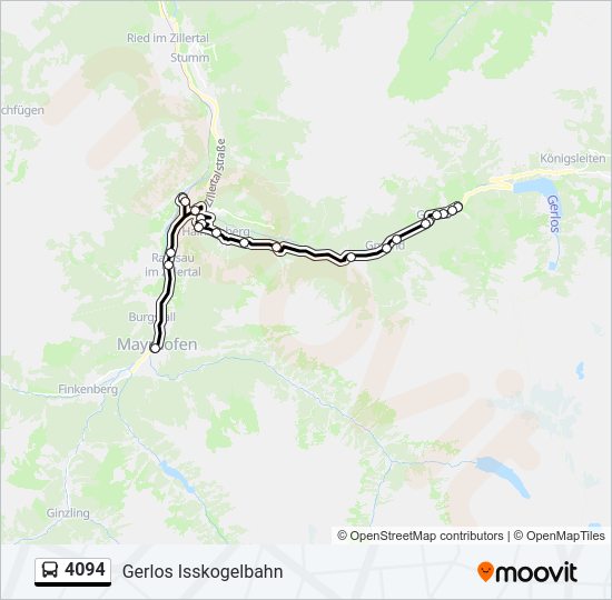 4094 Route: Schedules, Stops & Maps - Gerlos Isskogelbahn (Updated)