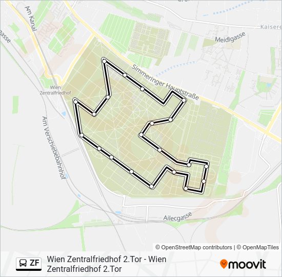 ZF Route: Schedules, Stops & Maps - Wien Zentralfriedhof 2.Tor (Updated)