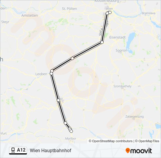 a12 Route: Schedules, Stops & Maps - Wien Hauptbahnhof (Updated)