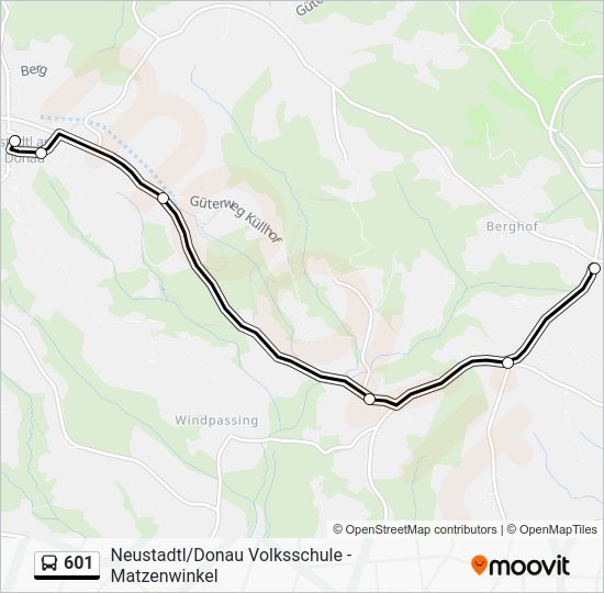 601 Route: Schedules, Stops & Maps - Neustadtl Matzenwinkel (Updated)