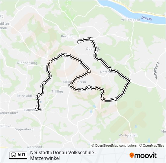 601 Route: Schedules, Stops & Maps - Hainstetten Ort (Updated)