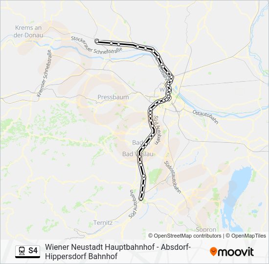 S4 Route: Schedules, Stops & Maps - Wiener Neustadt Hauptbahnhof (Updated)