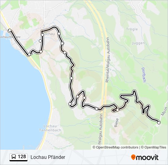 128 Route: Fahrpläne, Haltestellen & Karten - Lochau Pfänder (Aktualisiert)