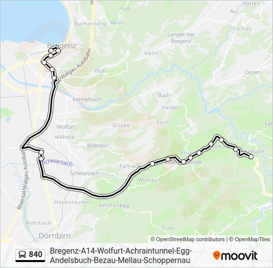 840 Route: Schedules, Stops & Maps - Müselbach Abzweigung (Updated)