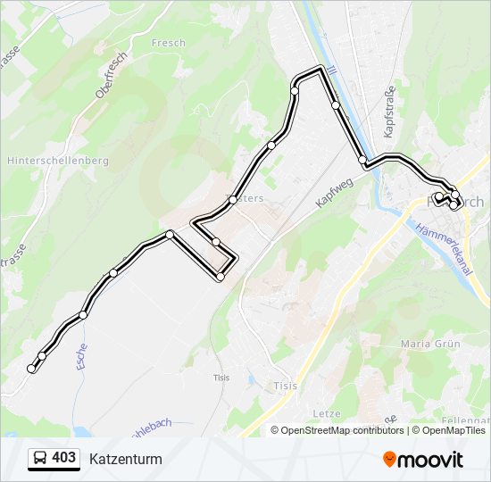 403 Route: Schedules, Stops & Maps - Feldkirch Katzenturm (Updated)