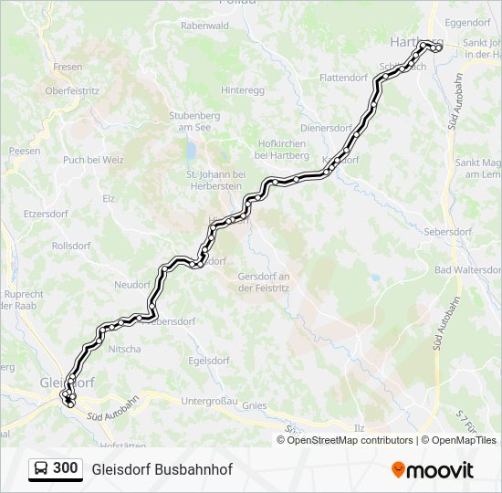 300 Route: Schedules, Stops & Maps - Gleisdorf Busbahnhof (Updated)
