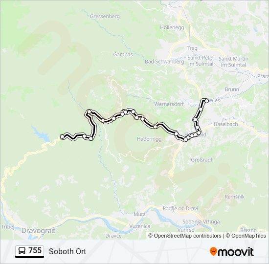 755 Route: Schedules, Stops & Maps - Soboth Obersoboth (Updated)