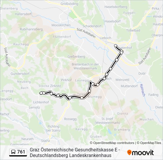 761 Route: Schedules, Stops & Maps - Lieboch Bahnhof (Updated)