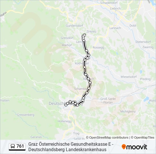761 Route: Schedules, Stops & Maps - St. Stefan Ob Stainz Schulen (Updated)