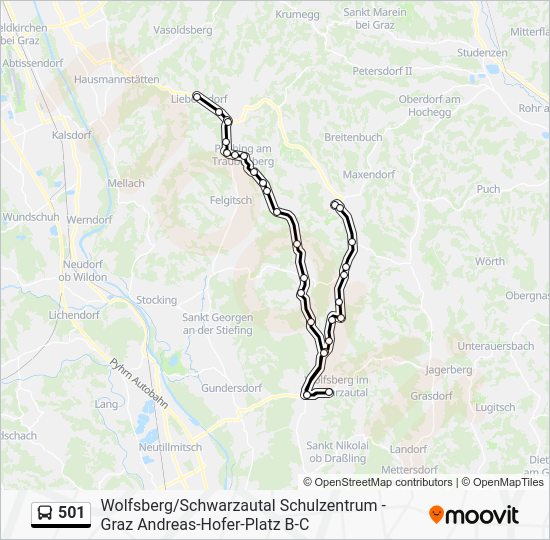 501 Route: Schedules, Stops & Maps - Kirchbach Kirchbacher Halle (Updated)
