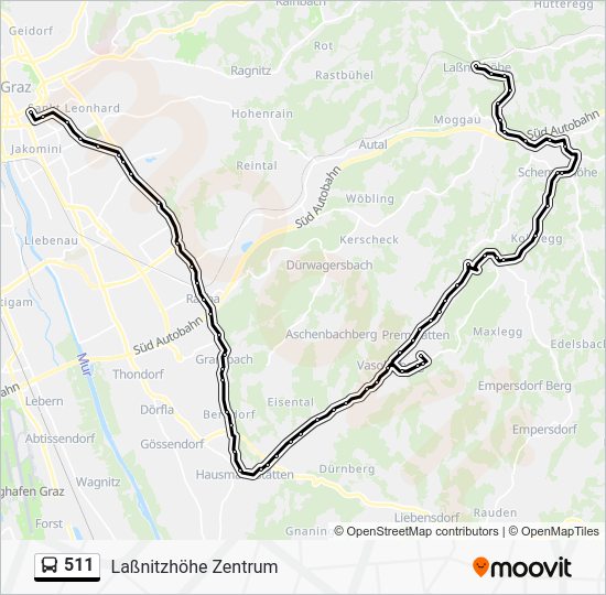 511 Route: Schedules, Stops & Maps - Laßnitzhöhe Zentrum (Updated)