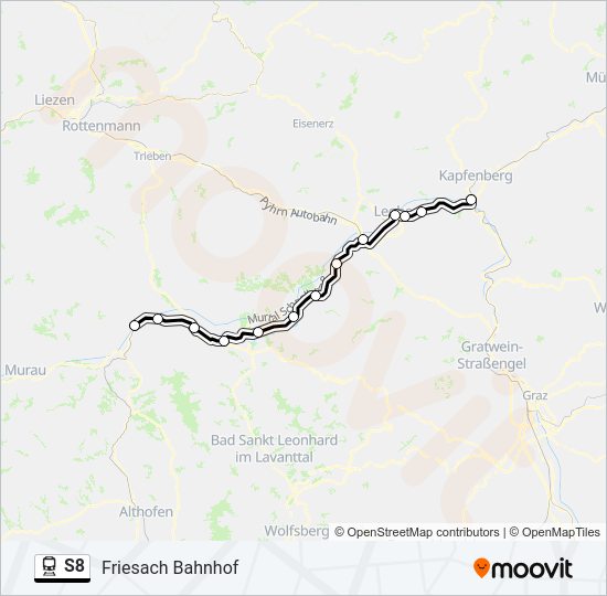 S8 Route: Schedules, Stops & Maps - Friesach Bahnhof (Updated)