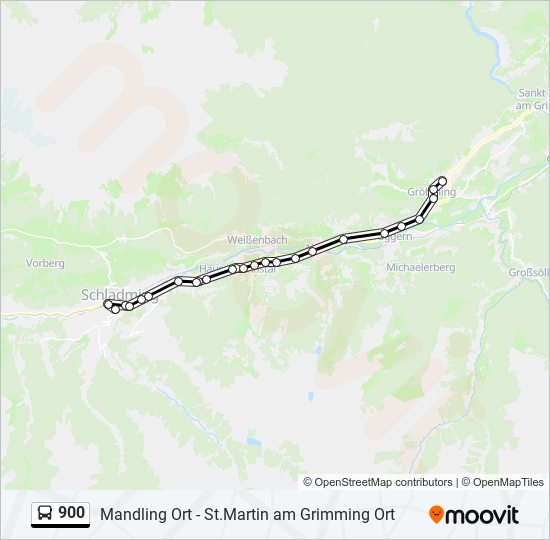 900 Route: Schedules, Stops & Maps - Gröbming Sonderkrankenanstalt ...