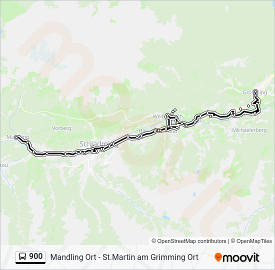 900 Route: Schedules, Stops & Maps - Gröbming Landmarktstraße (Updated)