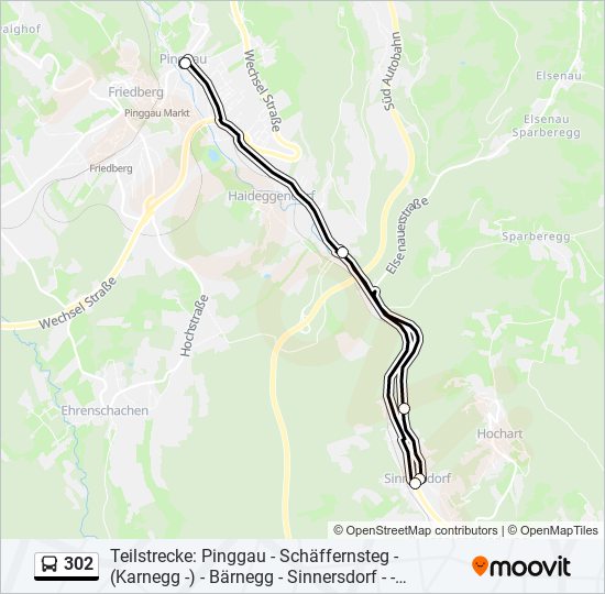 302 Route: Schedules, Stops & Maps - Schäffernsteg P+R (Updated)