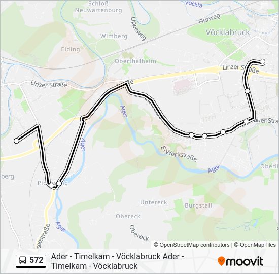572 Route: Schedules, Stops & Maps - Timelkam Mittelschule (Updated)