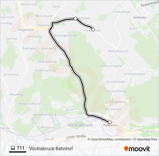 711 Route: Schedules, Stops & Maps - Vöcklabruck Bahnhof (Updated)