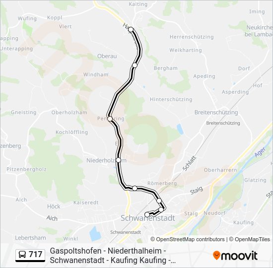 717 Route: Schedules, Stops & Maps - Schwanenstadt Graben (Updated)