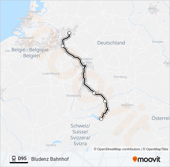 d95 Route: Schedules, Stops & Maps - Bludenz Bahnhof (Updated)