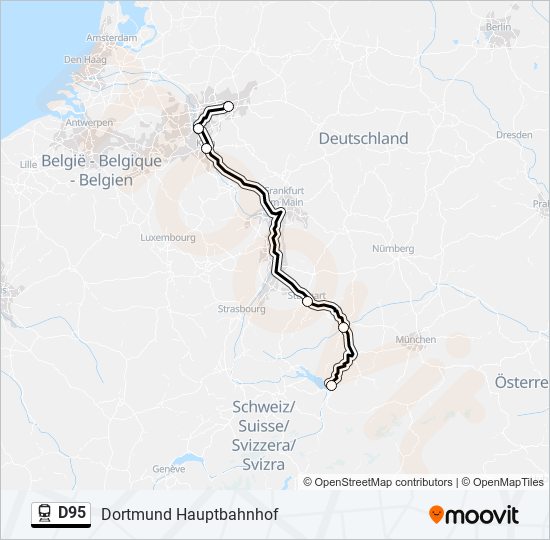 d95 Route: Schedules, Stops & Maps - Dortmund Hauptbahnhof (Updated)