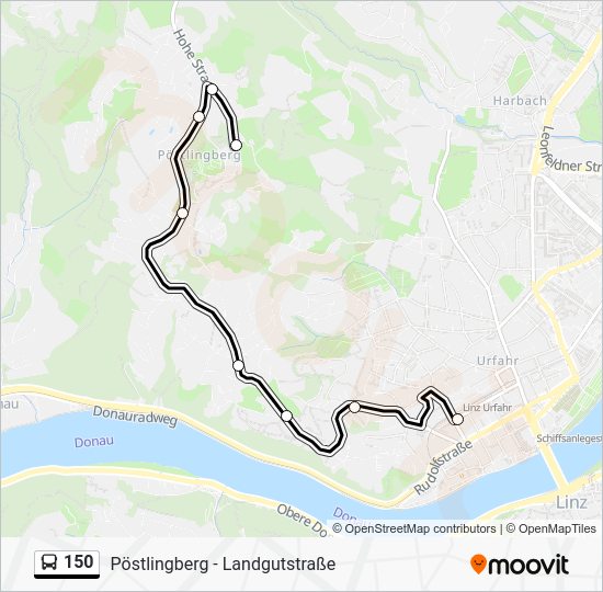 150 Route: Schedules, Stops & Maps - Linz/Donau Landgutstraße (Updated)