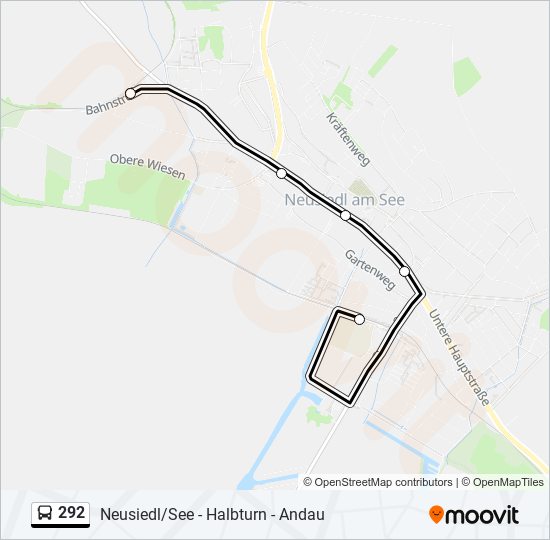 292 Route: Schedules, Stops & Maps - Neusiedl am See Schulzentrum (Updated)
