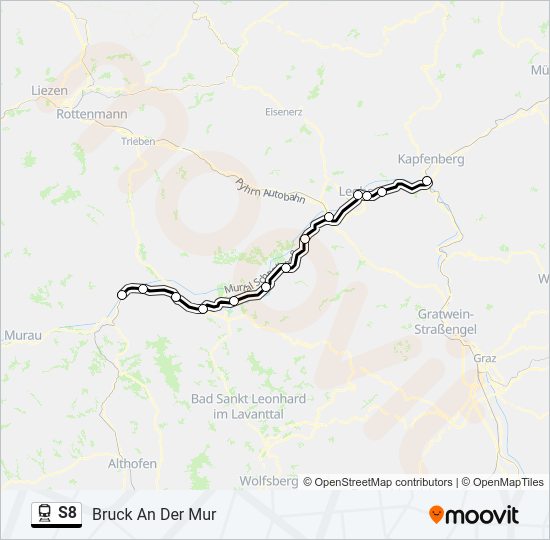 S8 Route: Schedules, Stops & Maps - Bruck An Der Mur (Updated)