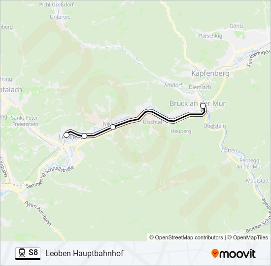 s8 Route: Schedules, Stops & Maps - Leoben Hauptbahnhof (Updated)