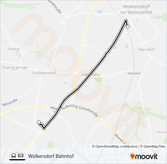 g3 Route: Schedules, Stops & Maps - Wolkersdorf Bahnhof (Updated)