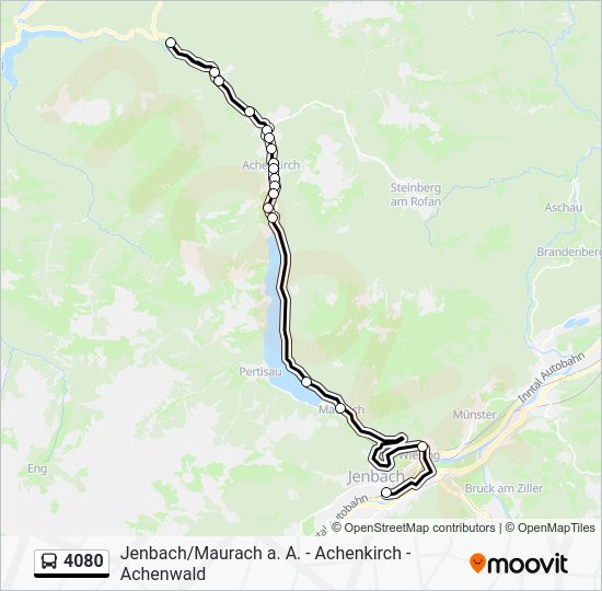 4080 Route: Schedules, Stops & Maps - Jenbach Bahnhof (Updated)