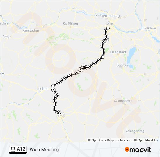 a12 Route: Schedules, Stops & Maps - Wien Meidling (Updated)