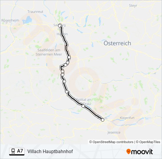 a7 Route: Schedules, Stops & Maps - Villach Hauptbahnhof (Updated)