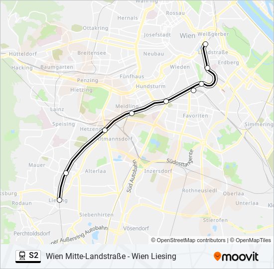 s2 Route: Schedules, Stops & Maps - Wien Liesing (Updated)