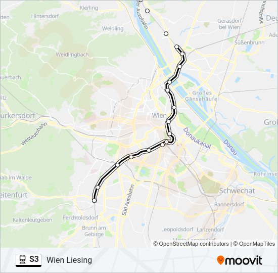 s3 Route: Fahrpläne, Haltestellen & Karten - Wien Liesing (Aktualisiert)