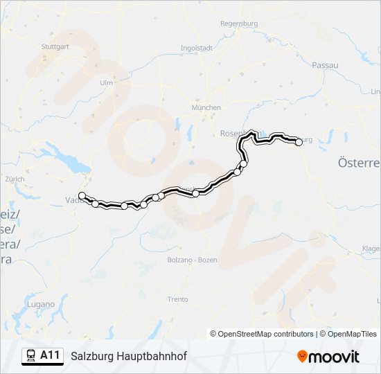 a11 Route: Schedules, Stops & Maps - Salzburg Hauptbahnhof (Updated)