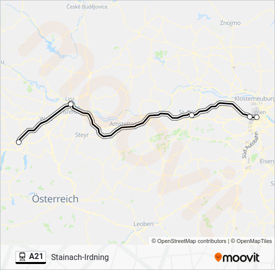 A21 Route: Schedules, Stops & Maps - Stainach-Irdning (Updated)