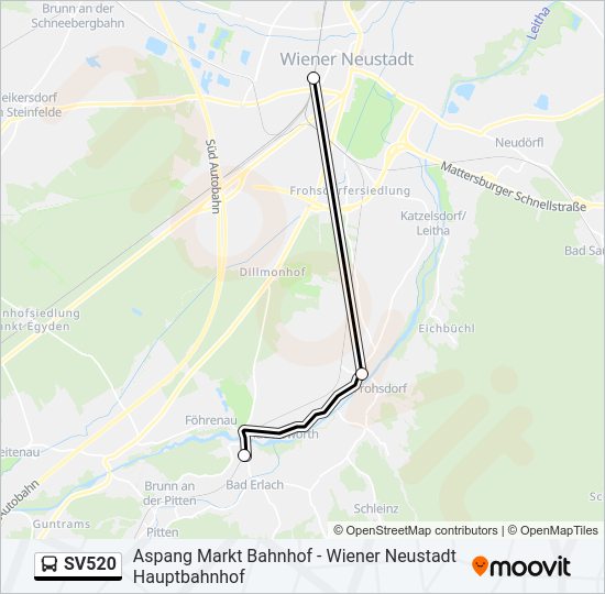 SV520 Route: Schedules, Stops & Maps - Bad Erlach Bahnhof (Updated)