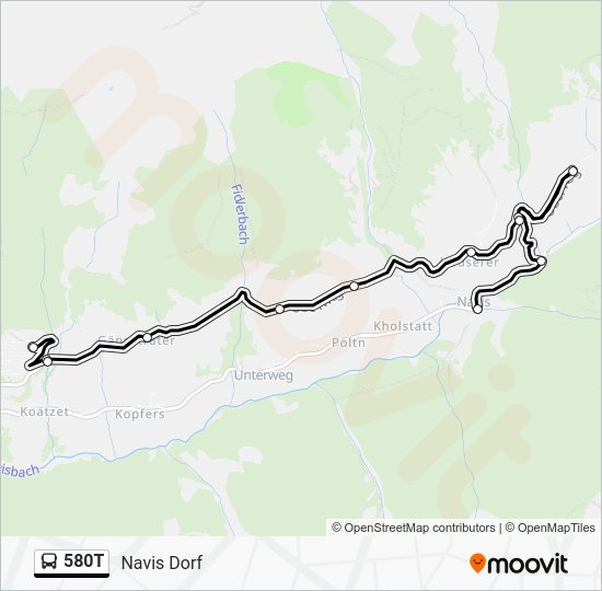 580T Route: Schedules, Stops & Maps - Navis Dorf (Updated)